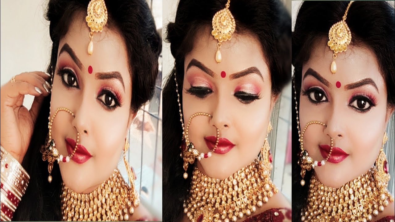 Real Bridal/Reception Makeup Look 2020 Step by Step||Trending Bride ...