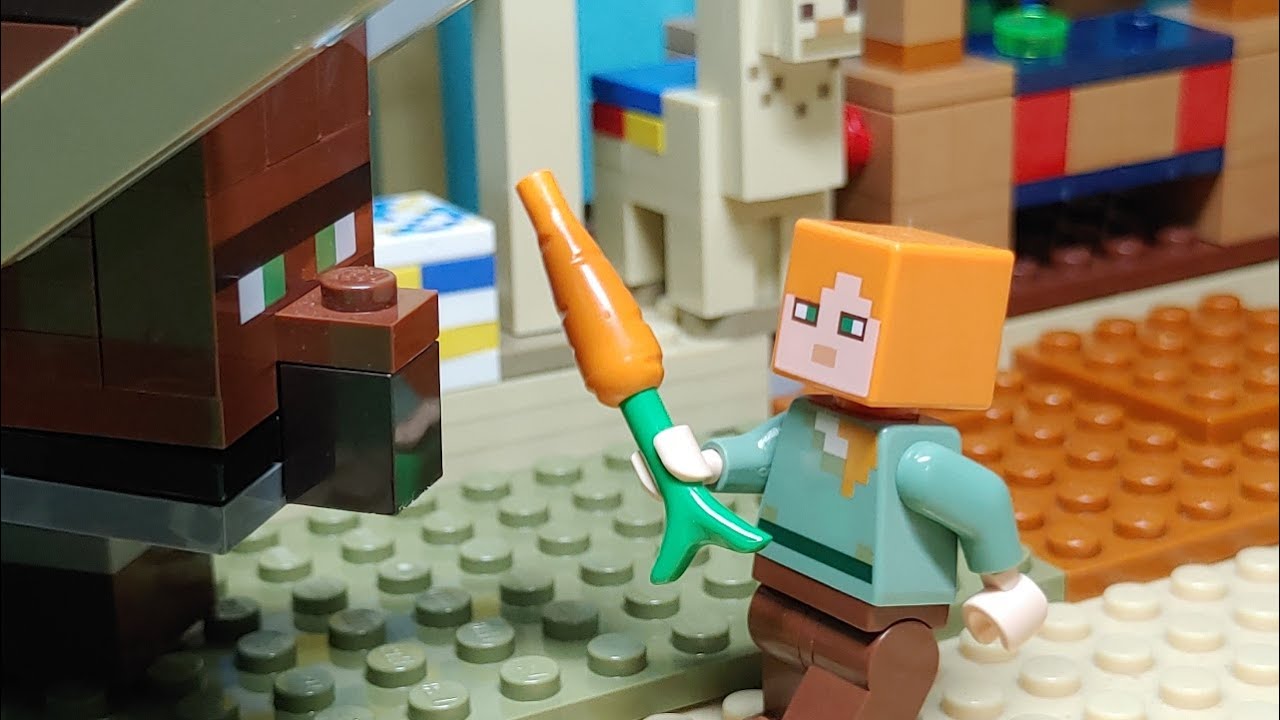 레고 마인크래프트 스톱모션 파괴수의 공격 LEGO MINECRAFT Ravager attack stop motion - YouTube
