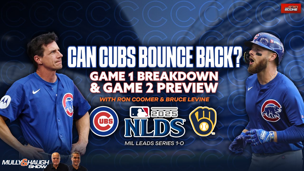 Bruce Levine & Ron Coomer break down Cubs' loss to Brewers in Game 1 ...