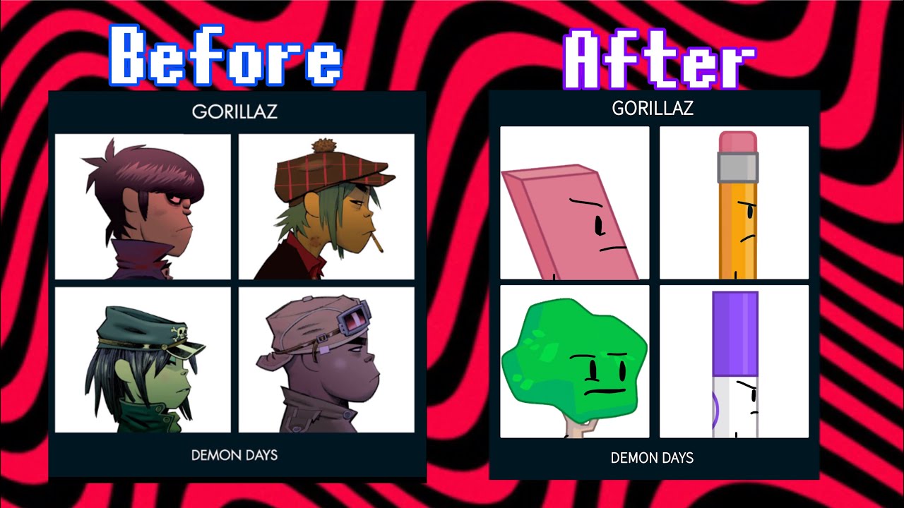 Recreating Iconic album covers using BFB/TPOT characters - YouTube