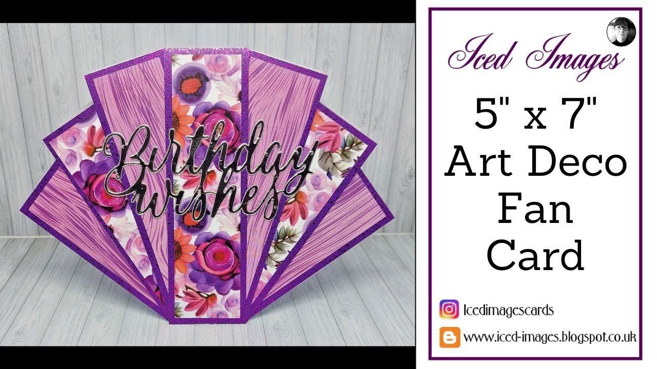5x7 Art Deco Fan Card - YouTube