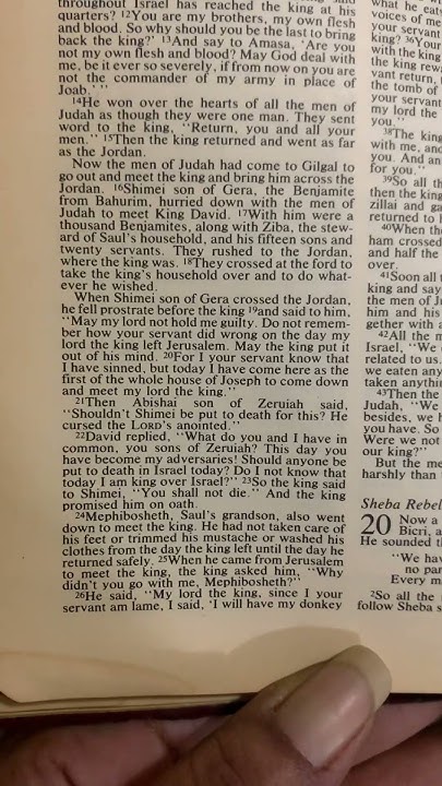 Let’s Read Together ️ Holy Bible page 180 2nd Book of Samuel | NIV | Pause to Read ️ - YouTube