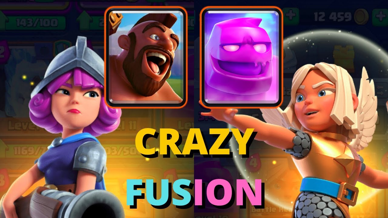 CRAZY FUSION - 2.6 Hog Cycle and Egolem Rage in One Deck - CLASH ROYALE ...