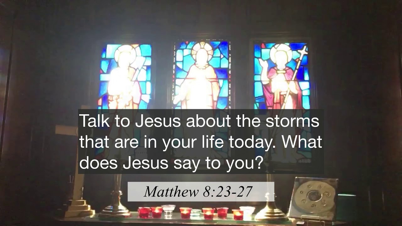 Morning Meditation - Matthew 8:23-27 - YouTube