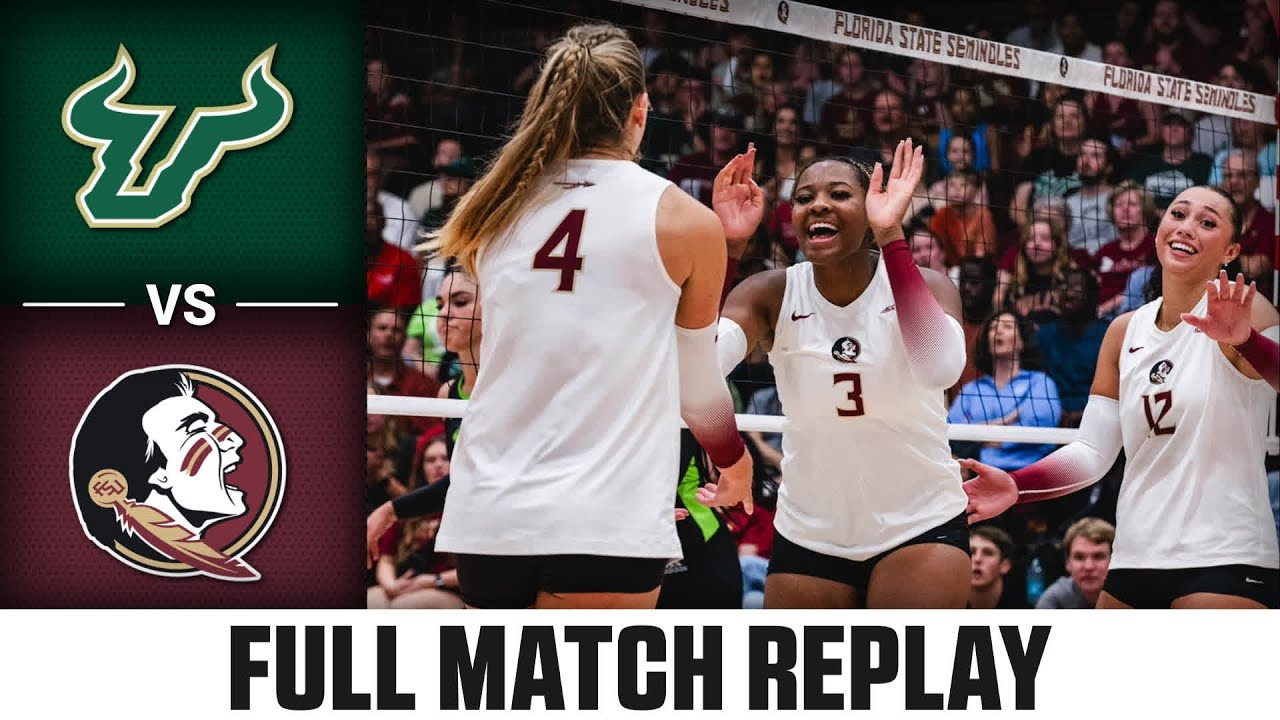 South Florida vs. Florida State Full Match Replay | 2024 ACC Volleyball ...