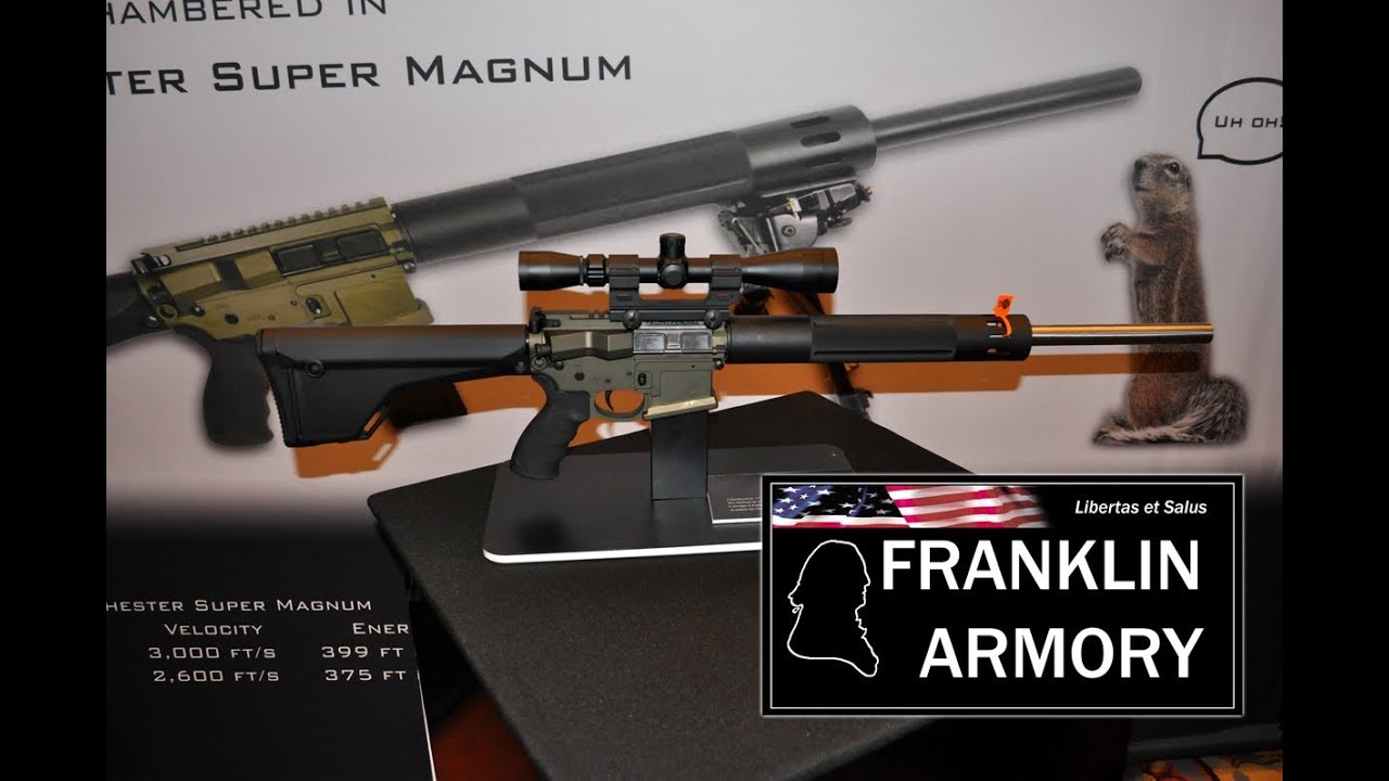 New Franklin Armory AR15 in 17 Winchester Super Magnum Caliber - YouTube