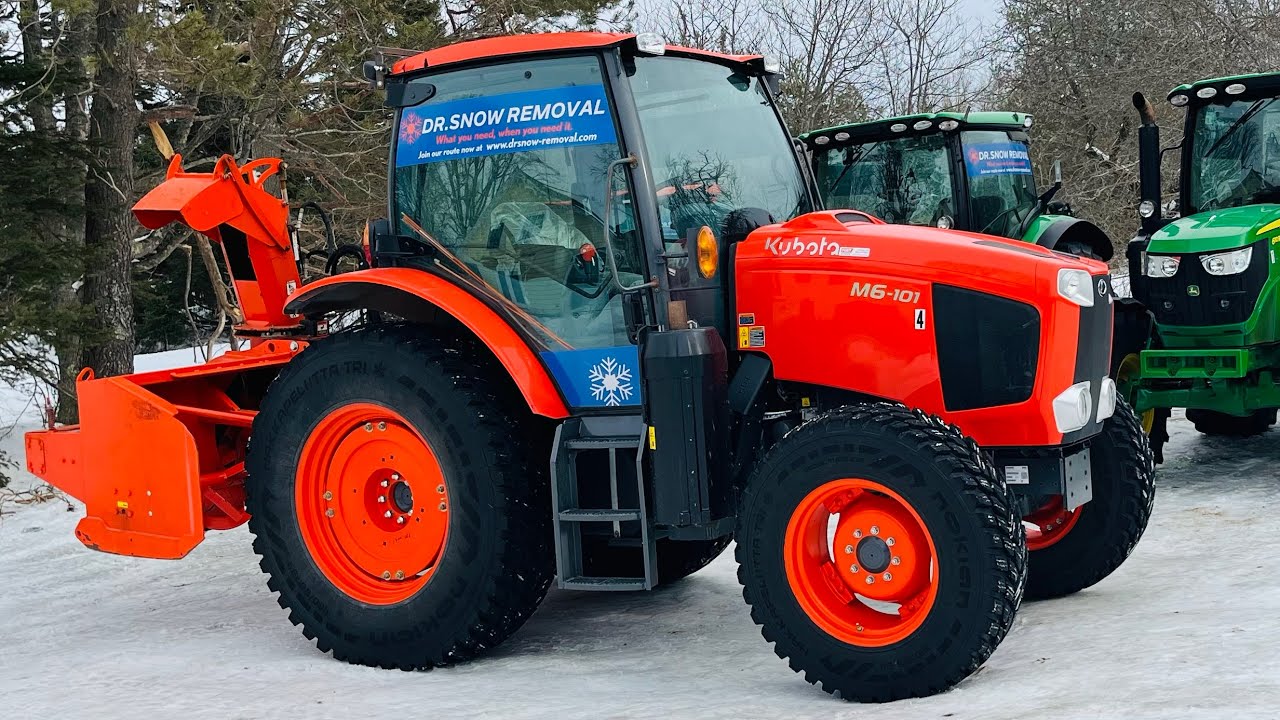 SEASON 2: Kubota M6-101 Snow Tractor! - YouTube