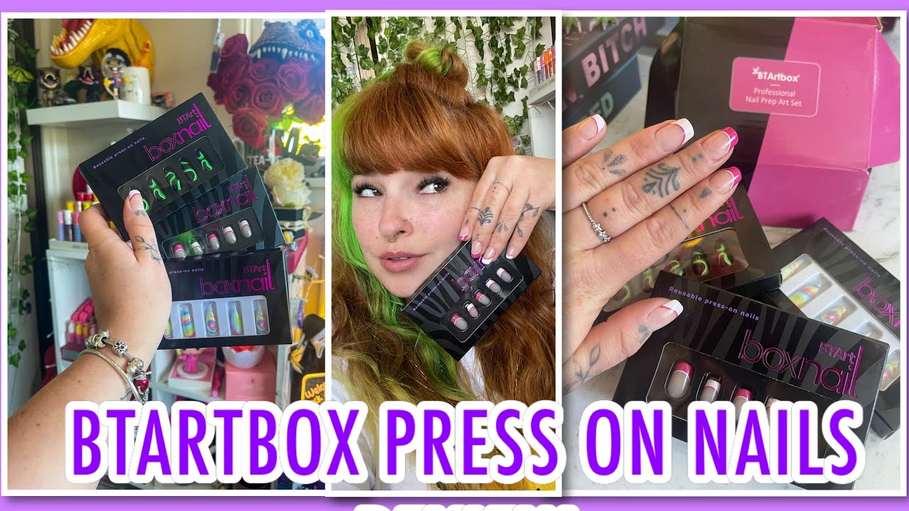 How To Apply Press On Nails And Get Them To Last WEEKS!!! | BTArtbox ...