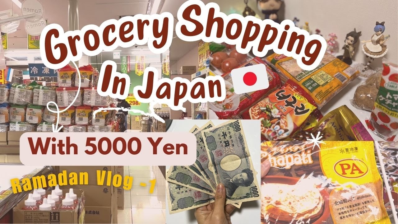 Grocery Shopping in Japan: Gyomu Super| What can you get with 5000 Yen ...