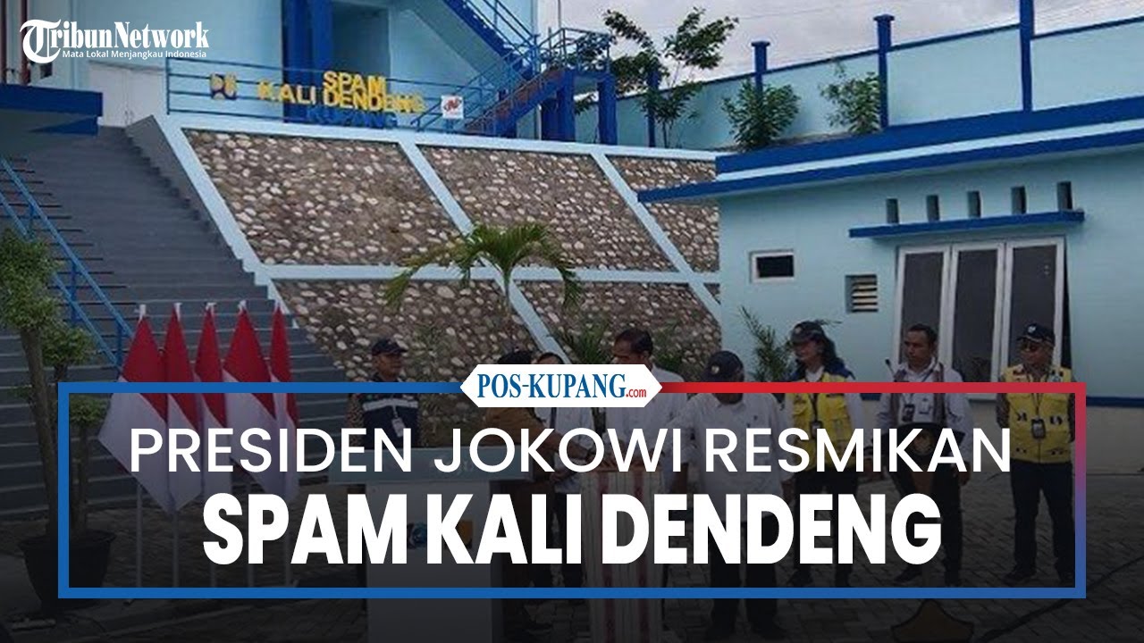 Resmikan SPAM Kali Dendeng, Presiden Jokowi Singgung Masalah Air Bersih ...