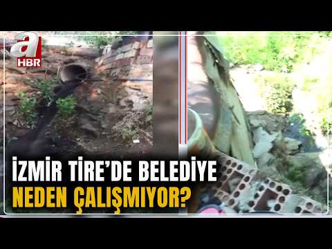 İzmir Tire'de Kanalizasyon Sokağa Taştı! | A Haber