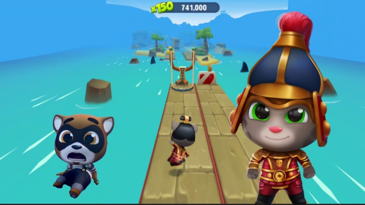 Talking Tom Gold Run Gameplay - Genral Tom Ocean World Game - Funny ...