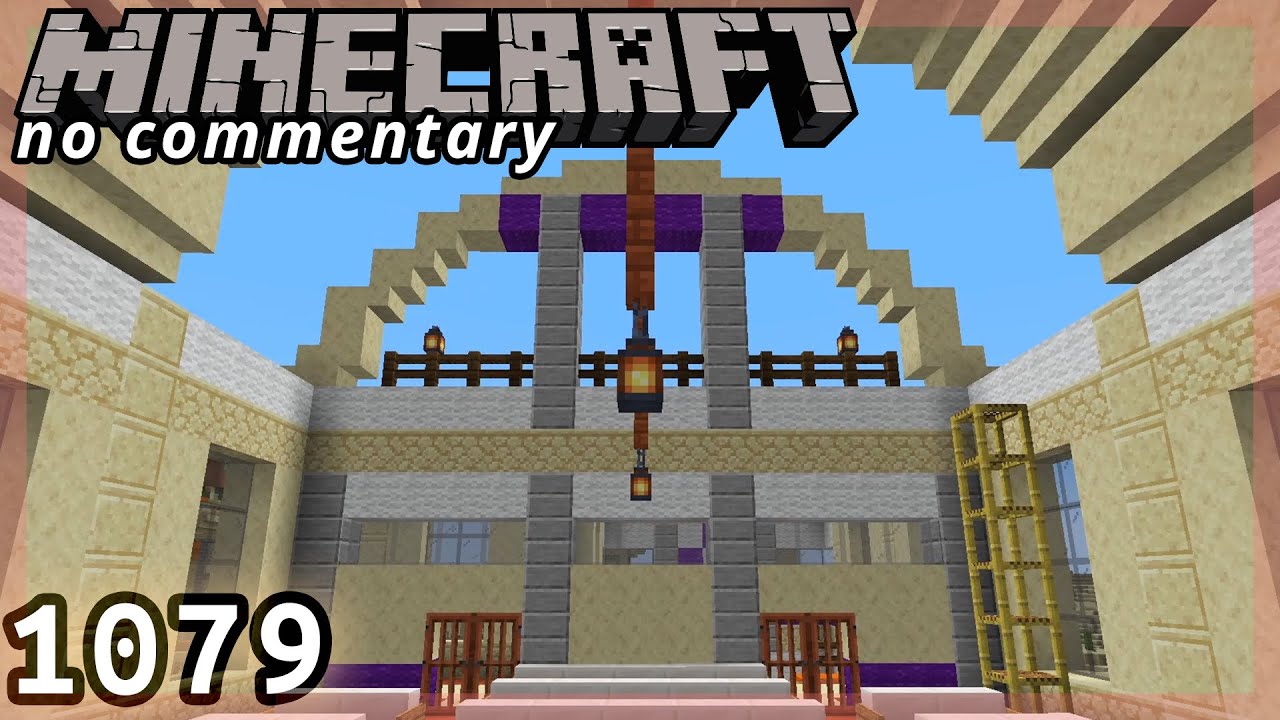 Late-Game Minecraft 1079 :: Partition Wall for the Entrance - YouTube