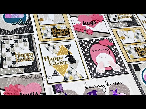 Paper Rose Studio - Easter cards - 14 cards 2 Collections - YouTube