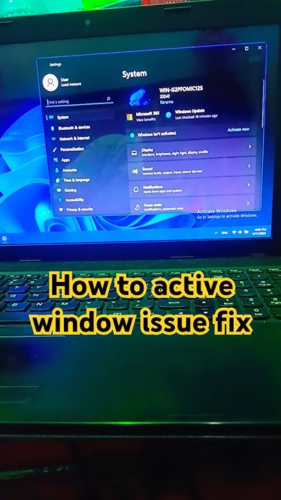 How to active window issue fix 🤔 #windows #technews #tech #viralshorts #shortfeed #shorts - YouTube