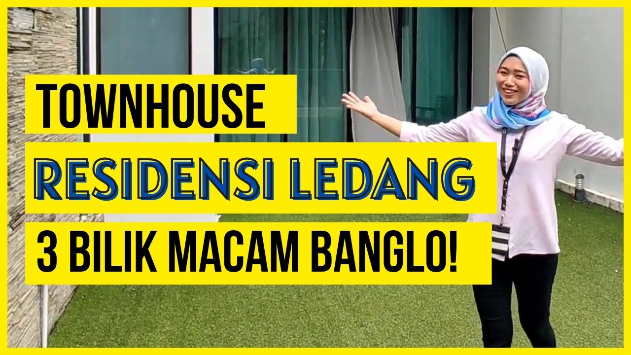 House Tour - Residensi Ledang | Townhouse 3 Bilik Macam Banglo! - YouTube
