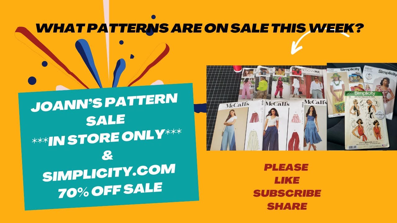 Pattern Sale (What is on sale, sale dates, and locations?) #patternsale ...