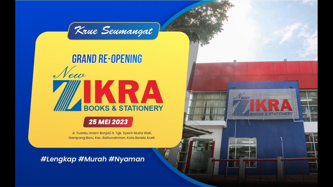 🔴 Grand Re-Opening New Zikra Books & Stationery - YouTube