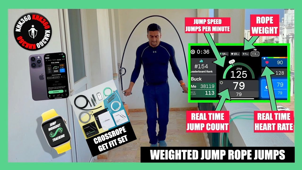 400 jump workout @Crossrope Heavy Jump Rope AMP Handles with 2 lb, 1lb ...