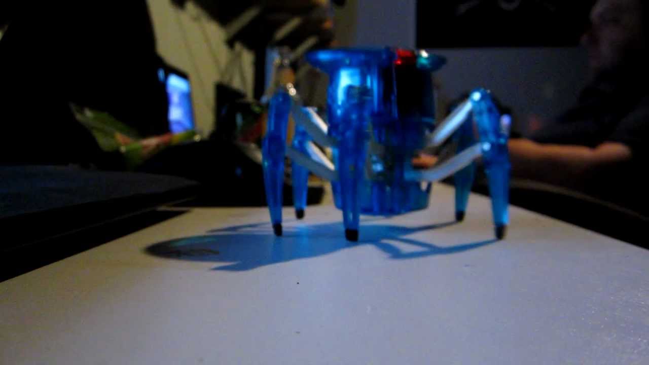 blue hexbug spider creeping - YouTube