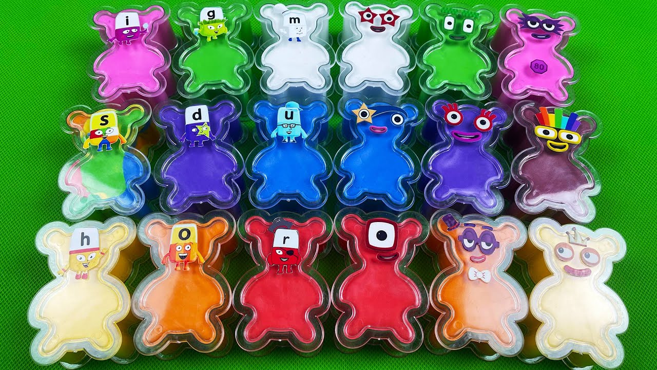 Numberblocks & Alphablocks - Looking CLAY With The Bears Coloring ...