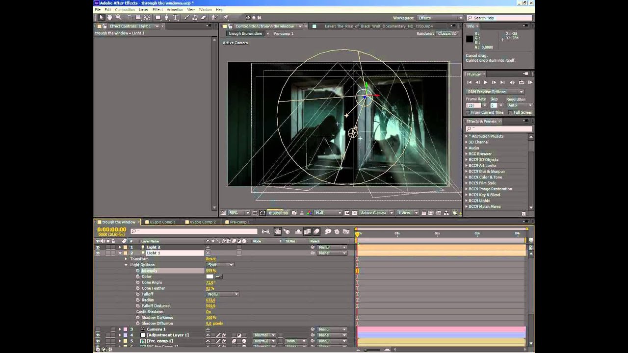Dark Shadows video compositing (After Effects) - YouTube
