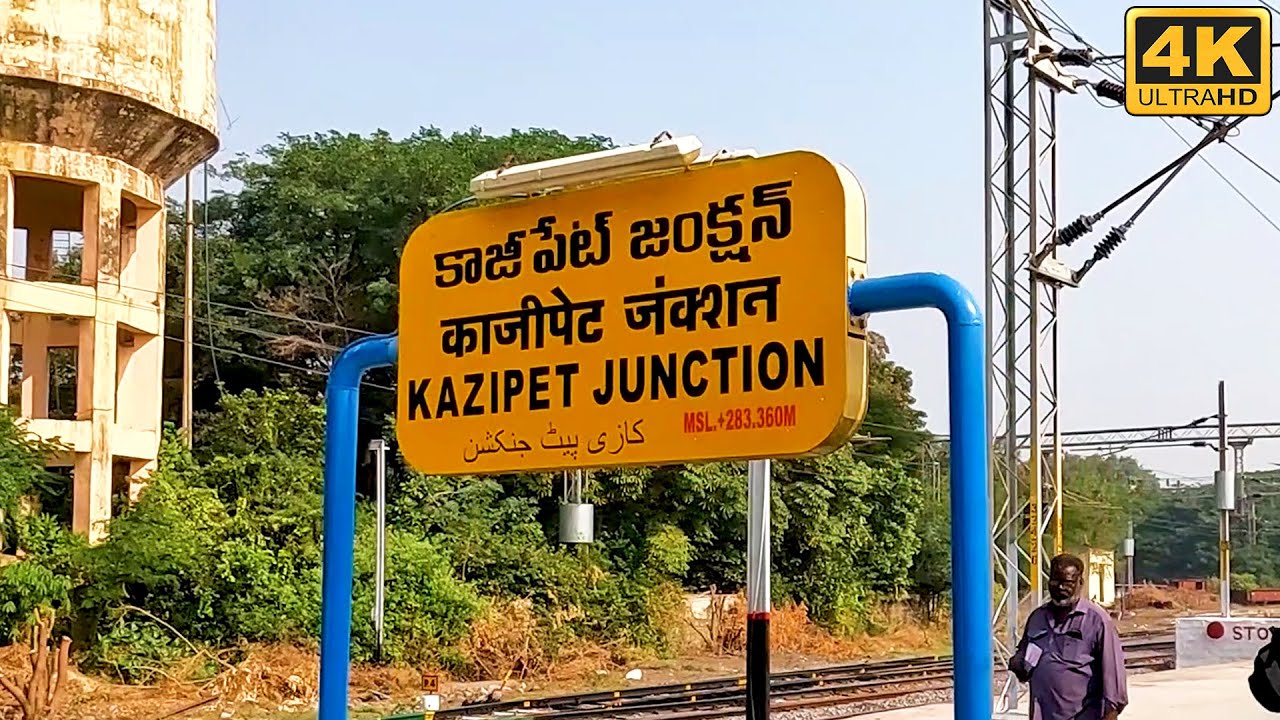 KZJ, Kazipet Railway Station From Train, Video in 4K Ultra HD - YouTube