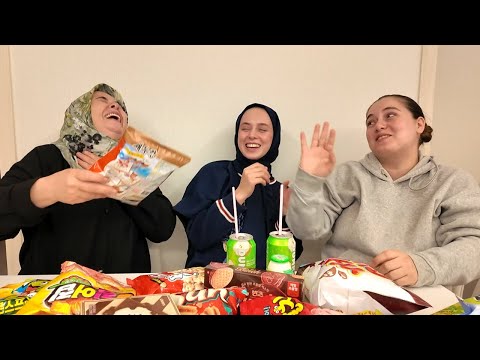 Annem Ve Kardeşim Kore Abur Cuburları Deniyor 😂