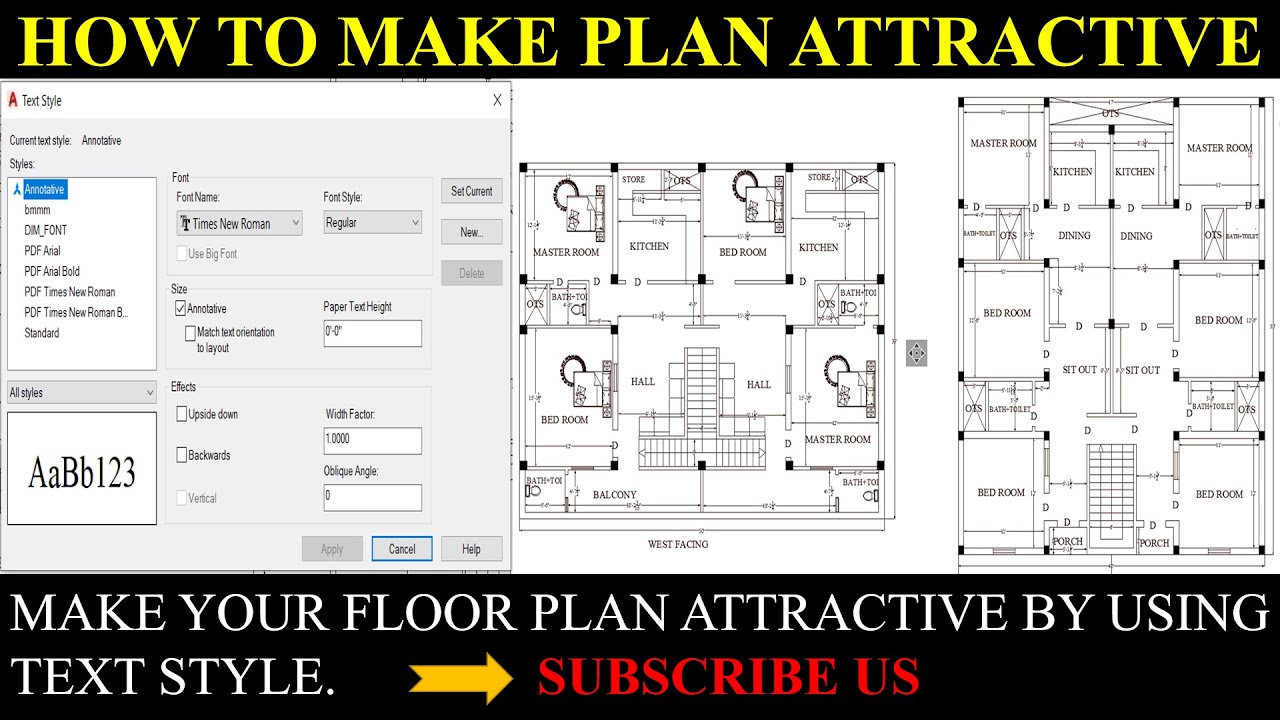 Text Style In AutoCAD To Look Beautiful YouTube text-style-in-autocad-to-look-beautiful-youtube