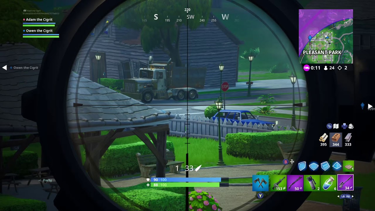 Threading the needle in fortnite - YouTube