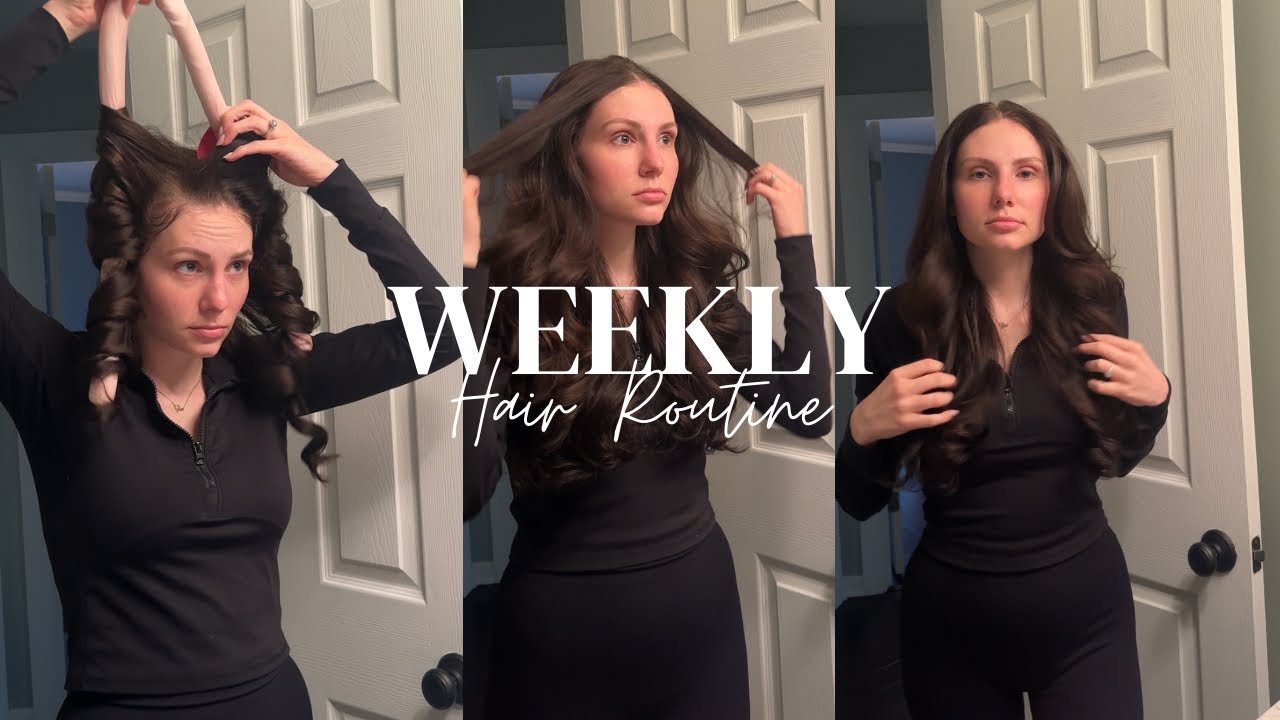 WEEKLY HAIR ROUTINE💇🏽‍♀️ - YouTube