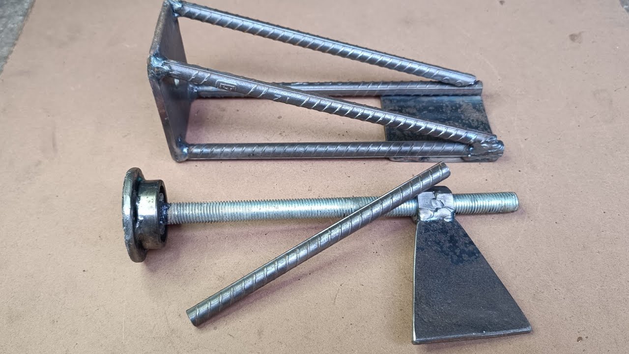 How To Make A NEW Simple Vise Cheaply / Heavy Duty Bench Vise / DIY ...