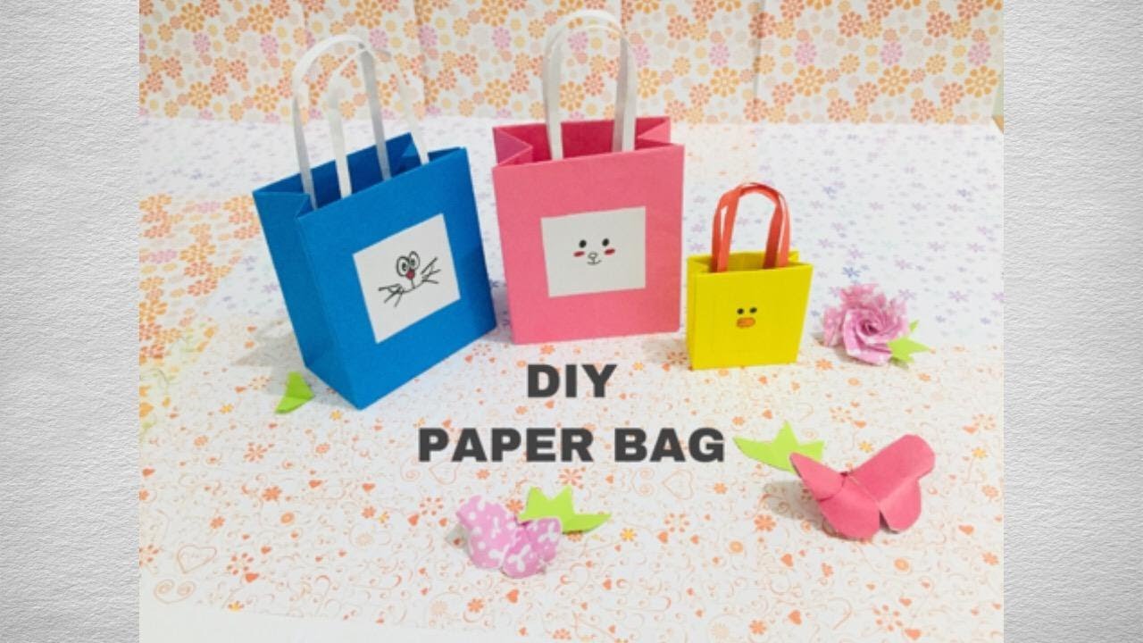 How To Make Origami Paper Bag | DIY Paper Bag | DIY Mini Paper Bag ...