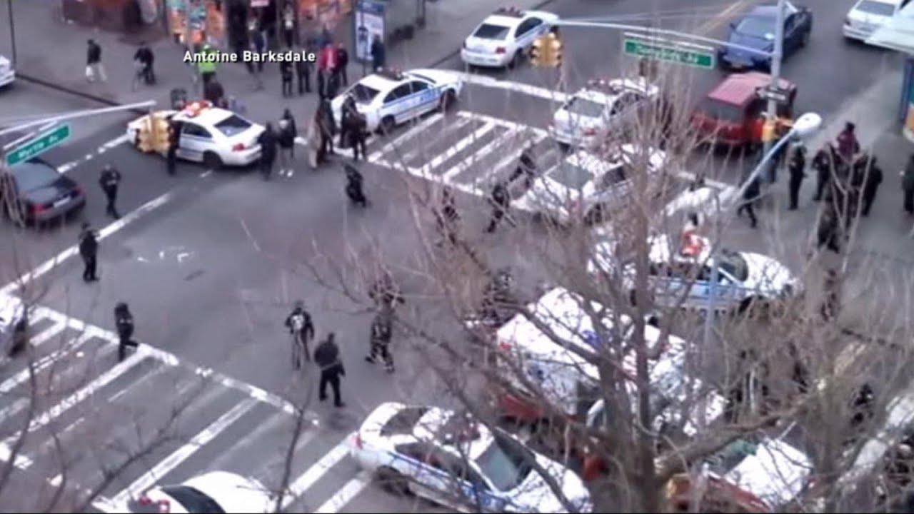 Video Shows Aftermath of Two Police Officers Gunned Down in Cold Blood ...