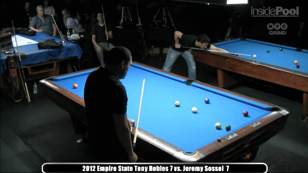 Tony Robles vs. Jeremy Sossei 2012 Empire State 10-Ball at Raxx part 2 ...