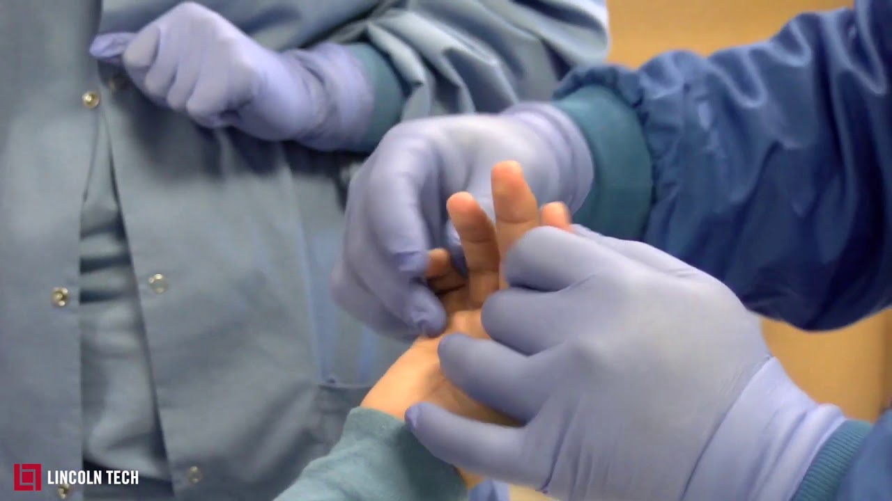 How to do a glucose stick - Iselin Campus - YouTube