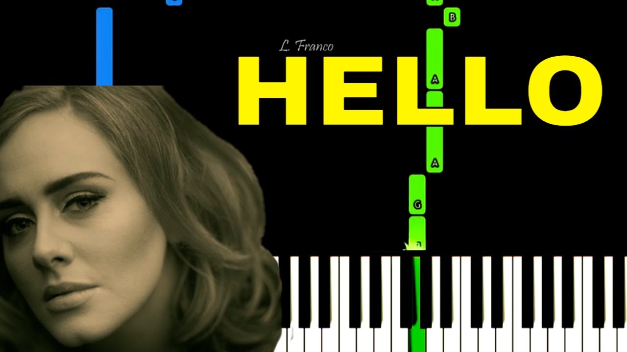 Adele - Hello - EASY Piano Tutorial by Franco - Synthesia - YouTube