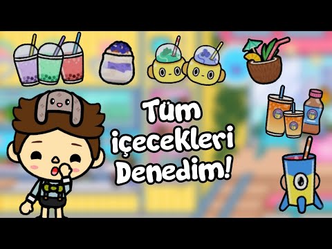 TÜM İÇECEKLERI DENEDİM! - TOCA LİFE WORLD TÜRKÇE - NİCHOLAS KİNG