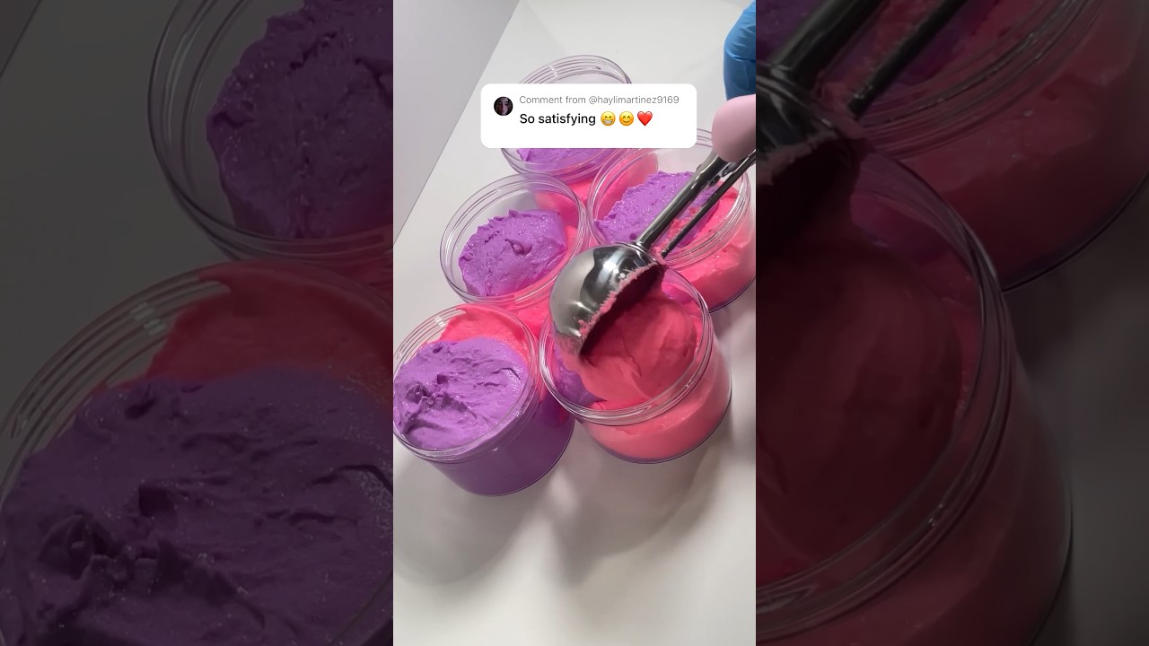 So Satisfying 🫧💕💜 Love This Body Scrub #asmr #skincare #satisfying # ...