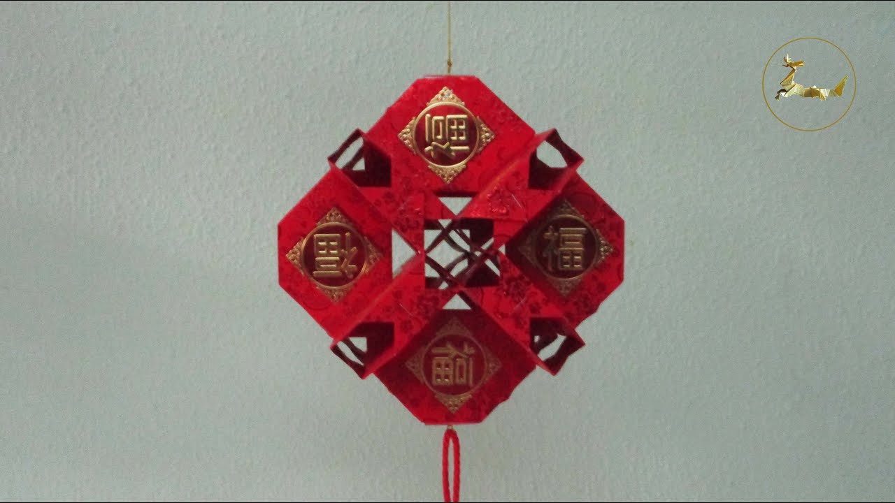 CNY Tutorial No. 197 - 24-unit Hongbao Ornament - YouTube