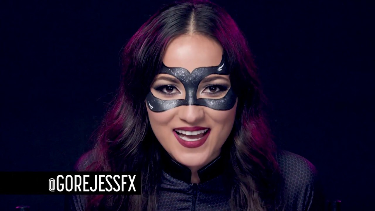Faces of DC: Cat Woman Halloween Makeup Tutorial - YouTube
