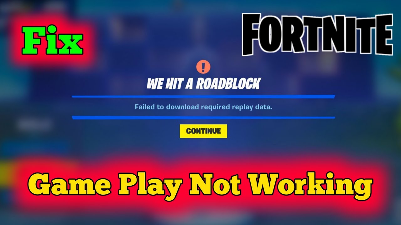 How To Fix Fortnite Failed to download required replay data issues ...