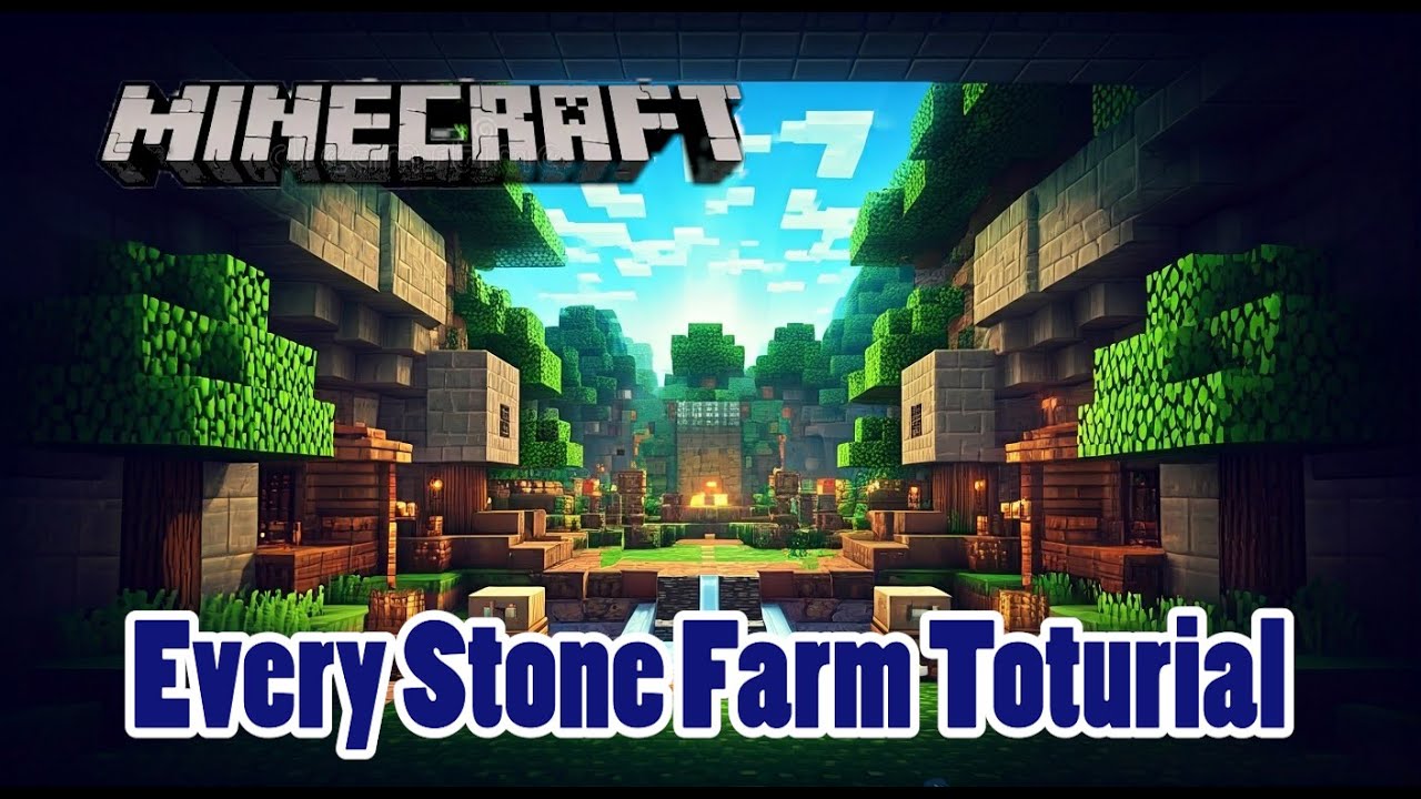 Minecraft | Farms | Every Stone | Tutorial #minecraftfarms - YouTube
