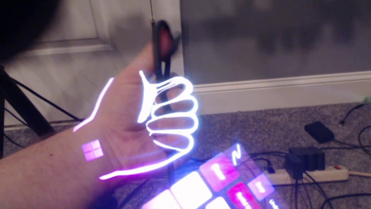 HoloLens 2 Hand Tracking Accuracy Stress Test 4 (Recorded through lens ...