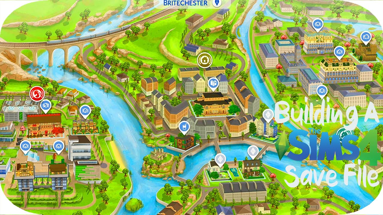 Britechester Makeover| Let's Build a Save File 🌎 - Part #34 | The SIMS4 ...