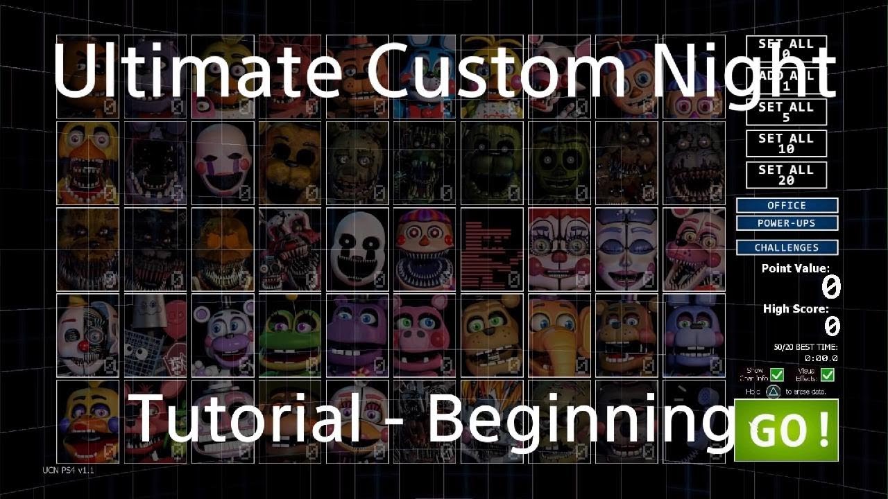 Ultimate Custom Night | Tutorial - Beginning - YouTube