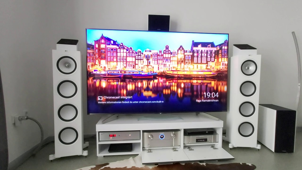MARANTZ SR 7013 + KEF Q950 Stereo play - YouTube