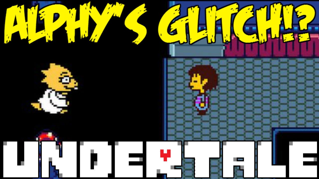 Undertale Alphy's GLITCH!? in True Pacifist Ending Speedrun - YouTube
