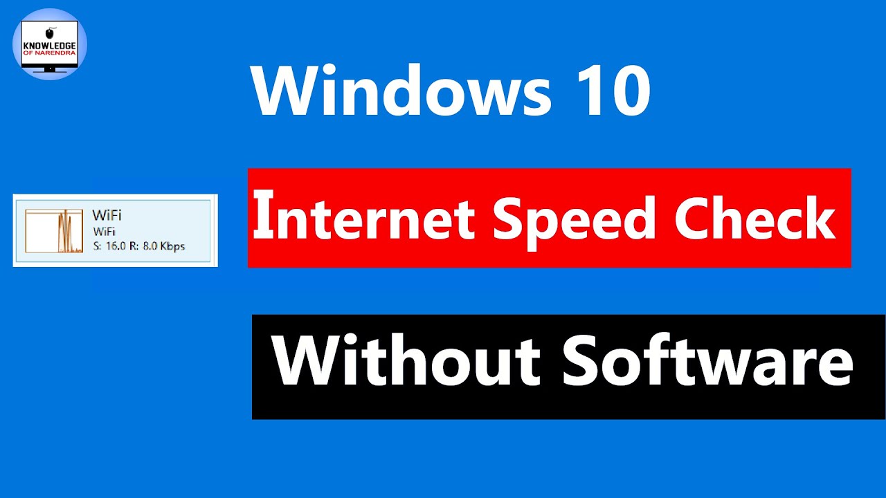 Windows 10 internet speed check without any software. - YouTube