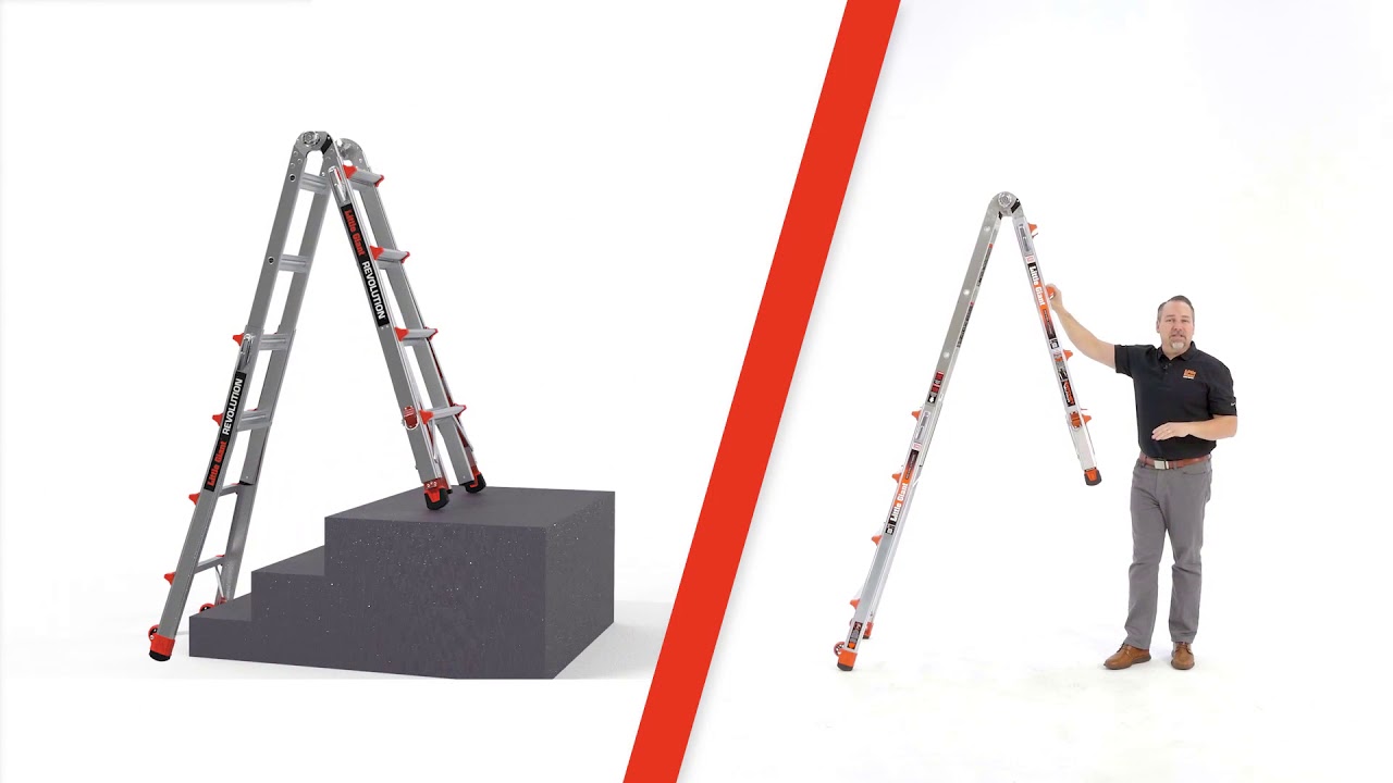 Little Giant Ladders, Revolution DEMO (Multi-Position Ladder) - YouTube
